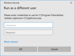 Run a program as a different user in the Windows 10 UI – Softstuff ...